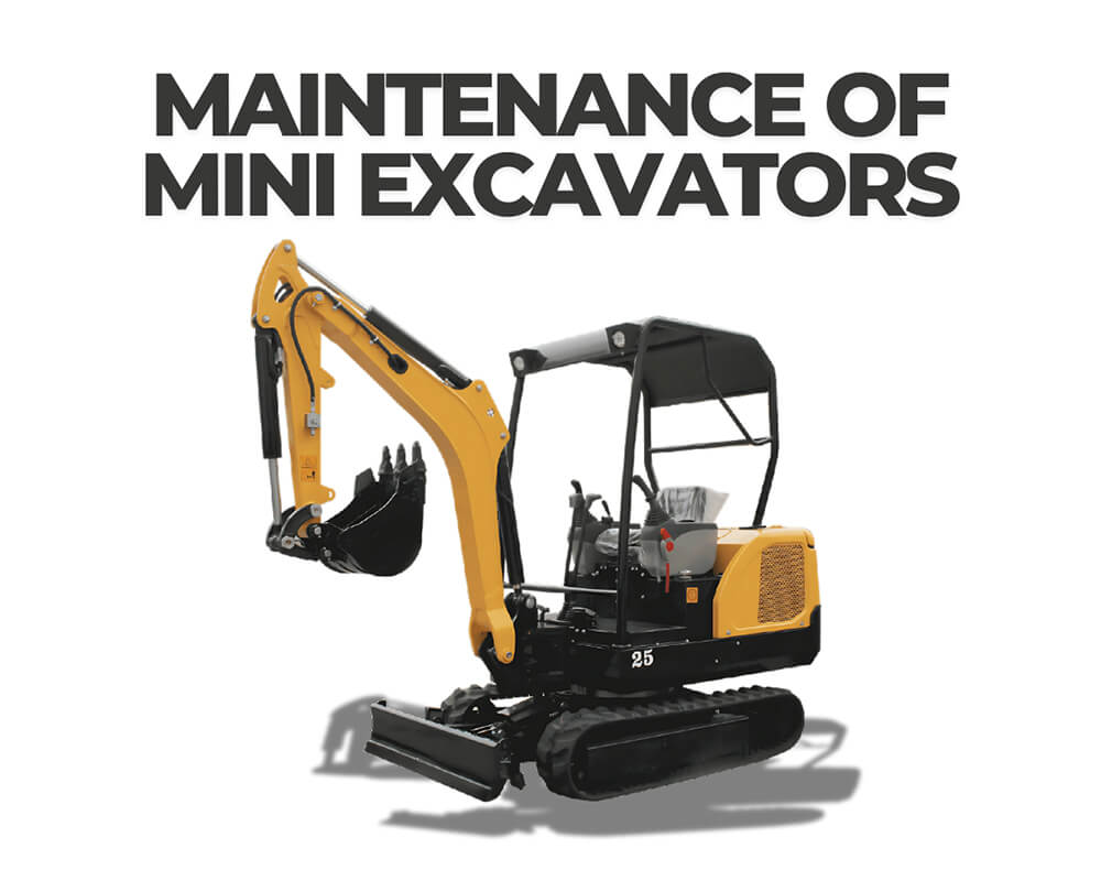 maintenance of mini excavators - BISON machinery