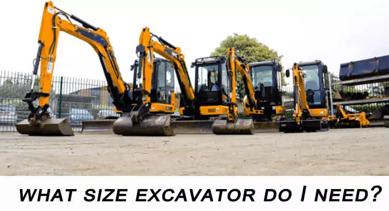 what size excavator do I need - BISON machinery