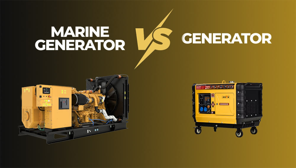 marine generator vs a generator - BISON machinery